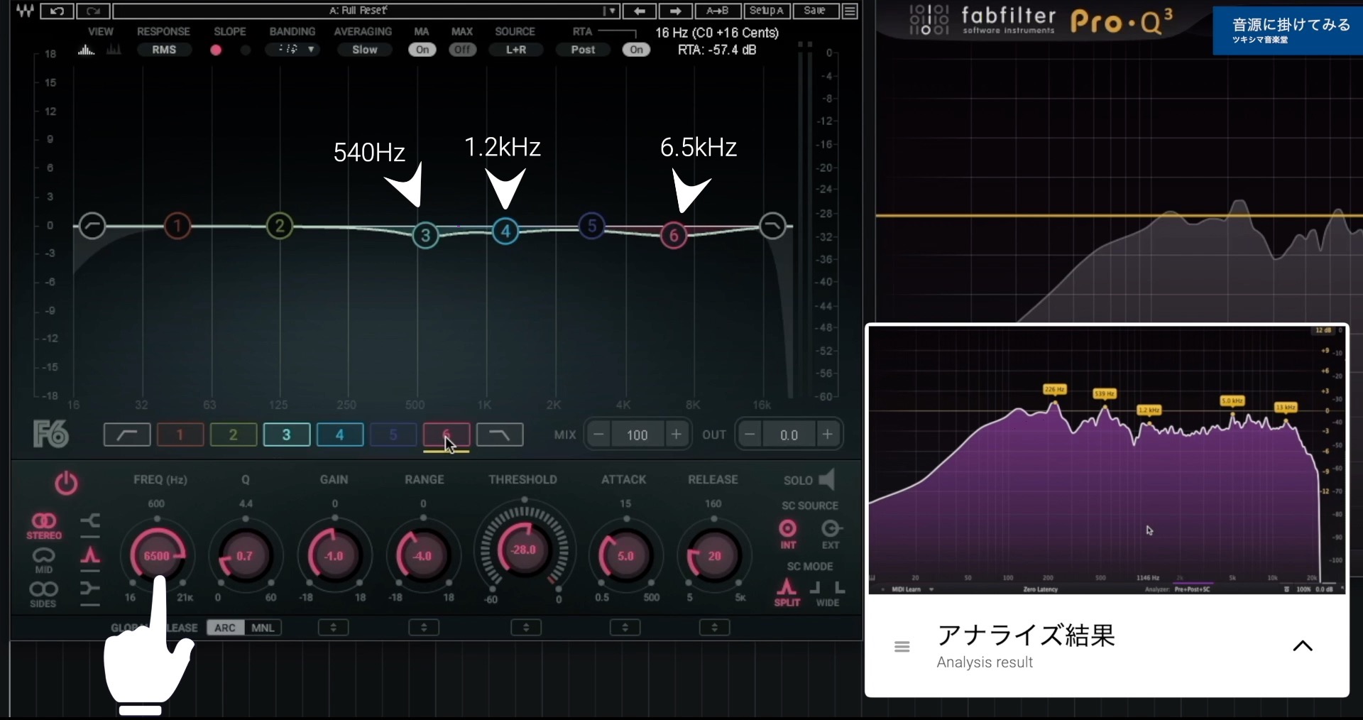 【ダイナミックEQの使い方】～ピンポイントに音をブーストカット～【DTM/Waves/F6 Floating-Band Dynamic EQ/fabfilter Pro-Q3】 – ツキシマブログ