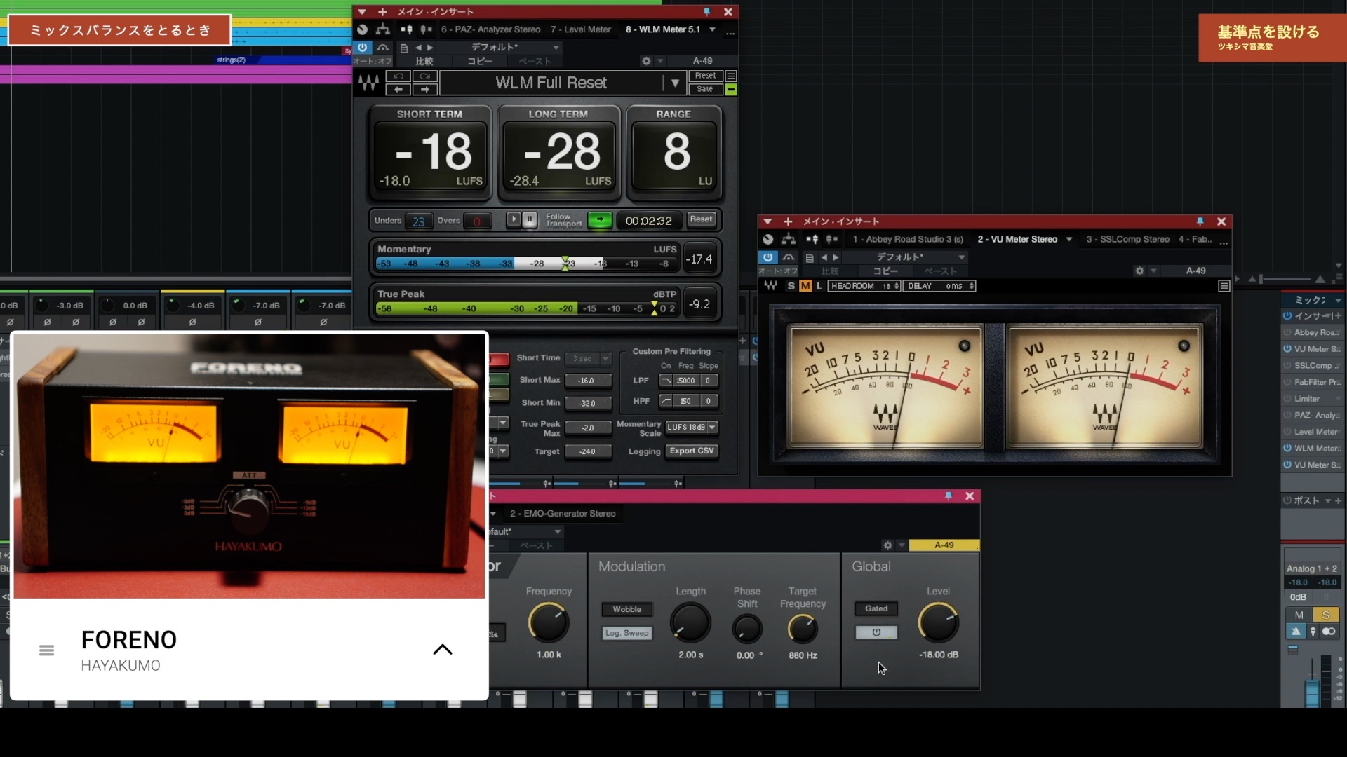 Waves VUメーターのレビュー。楽曲ミックス開始時の基準とメーター活用方法。【DTM初心者向け】 – ツキシマブログ